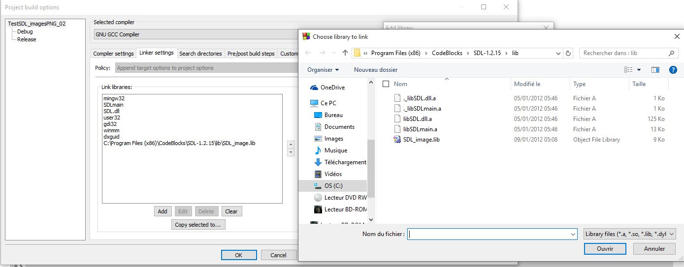 Problem using SDL library