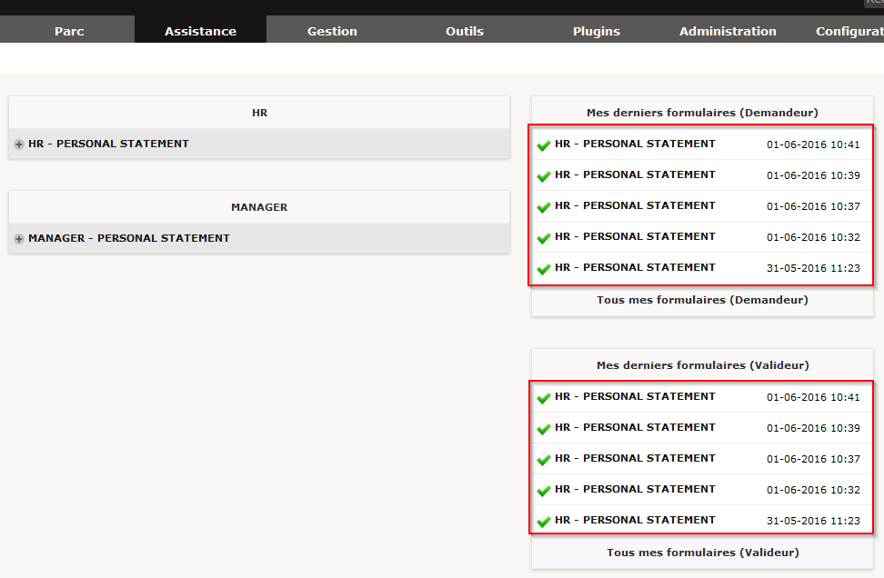 FormCreator - Nom des formulaires / Discussions, questions, remarques ...