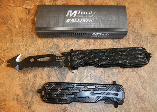 Couteau Multitools Pied de Biche Cutter Tournevis Mtech A/O Acier 5Cr14 ...