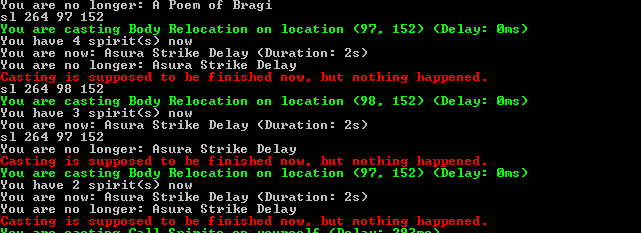 macros stuck while using SL Skill on ground ( body relocation ) · Issue ...