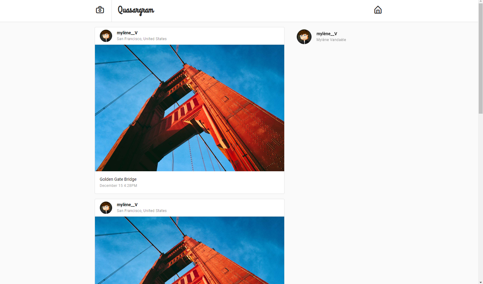 GitHub - Gutsover/instagram-clone: "Instagram" with Quasar. FINISHED!