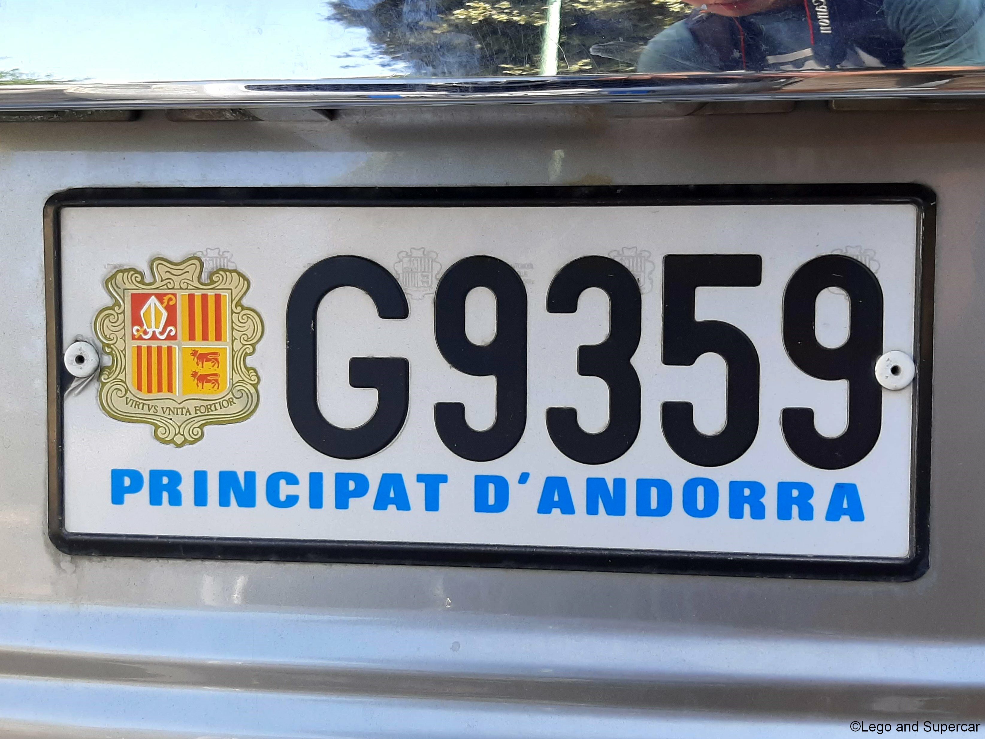G 9359, Nissan X-Trail , License plate of Andorra