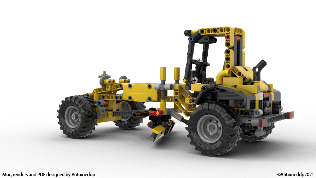 LEGO MOC 42122-B : Road Grader by Antoineddp | Rebrickable - Build with ...