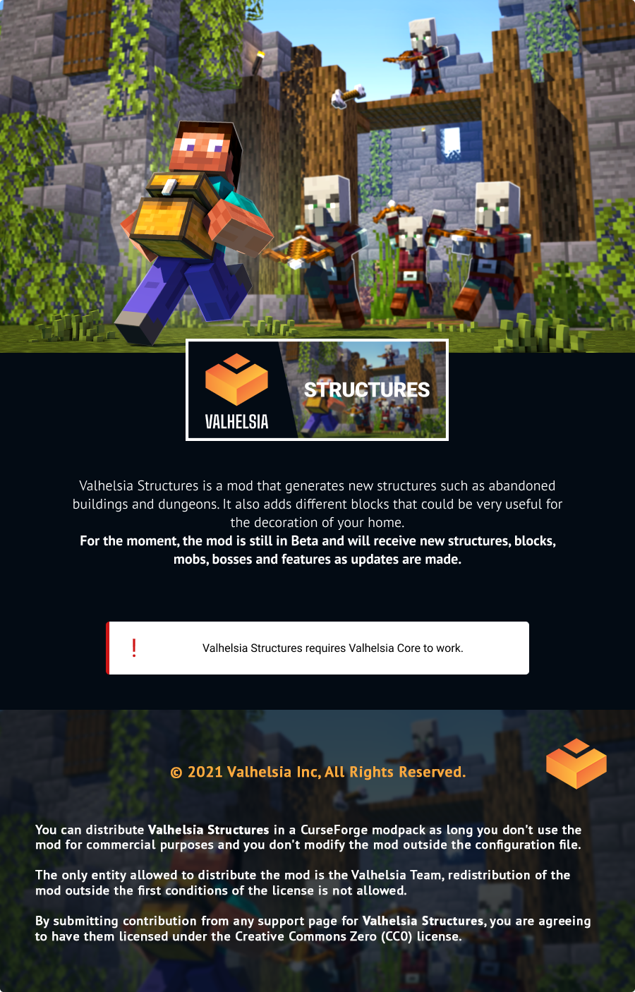 Valhelsia Structures - Mods - Minecraft - CurseForge