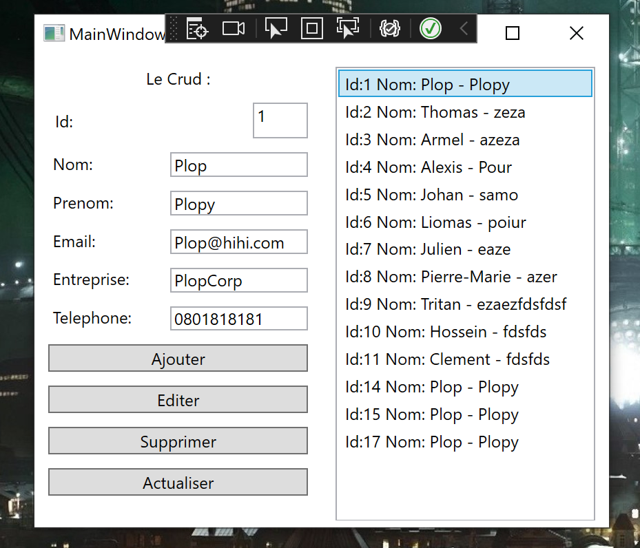 GitHub - Sylvain125/Exercice-mssql-Api-EF-Wpf: Exercice d'entrainement ...