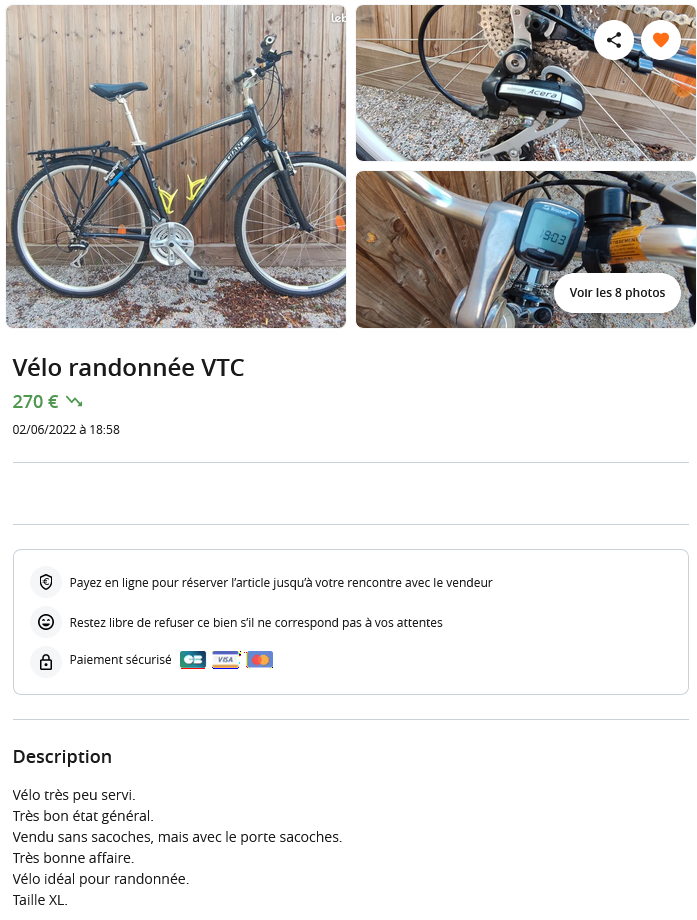 [Résolu : Elops LD900] Mes débuts dans le vélotaf: j'ai choisi le elops ...