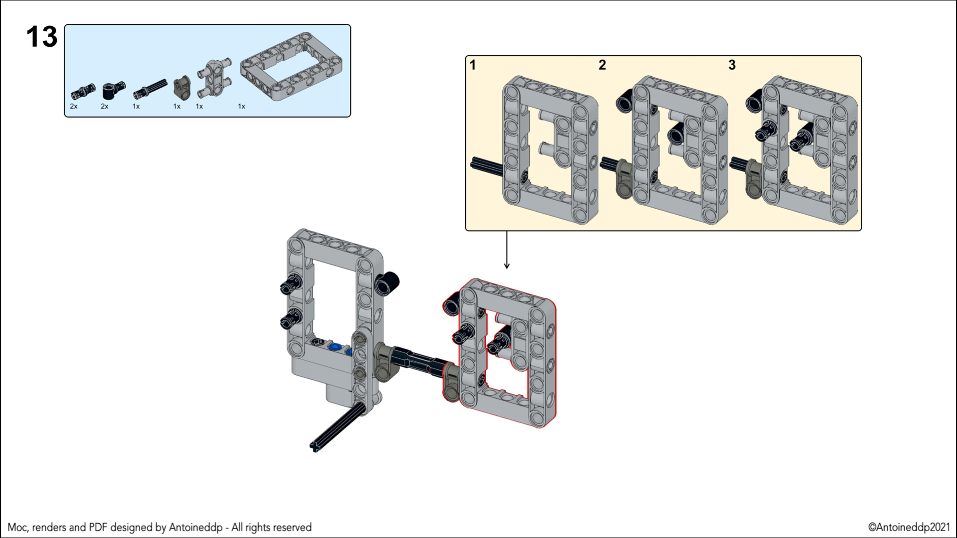 LEGO MOC Lego Technic RC Battle Bot by Antoineddp | Rebrickable - Build ...