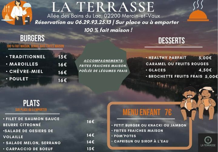 Carnets de notes : La Terrasse Voici le menu de cette semaine