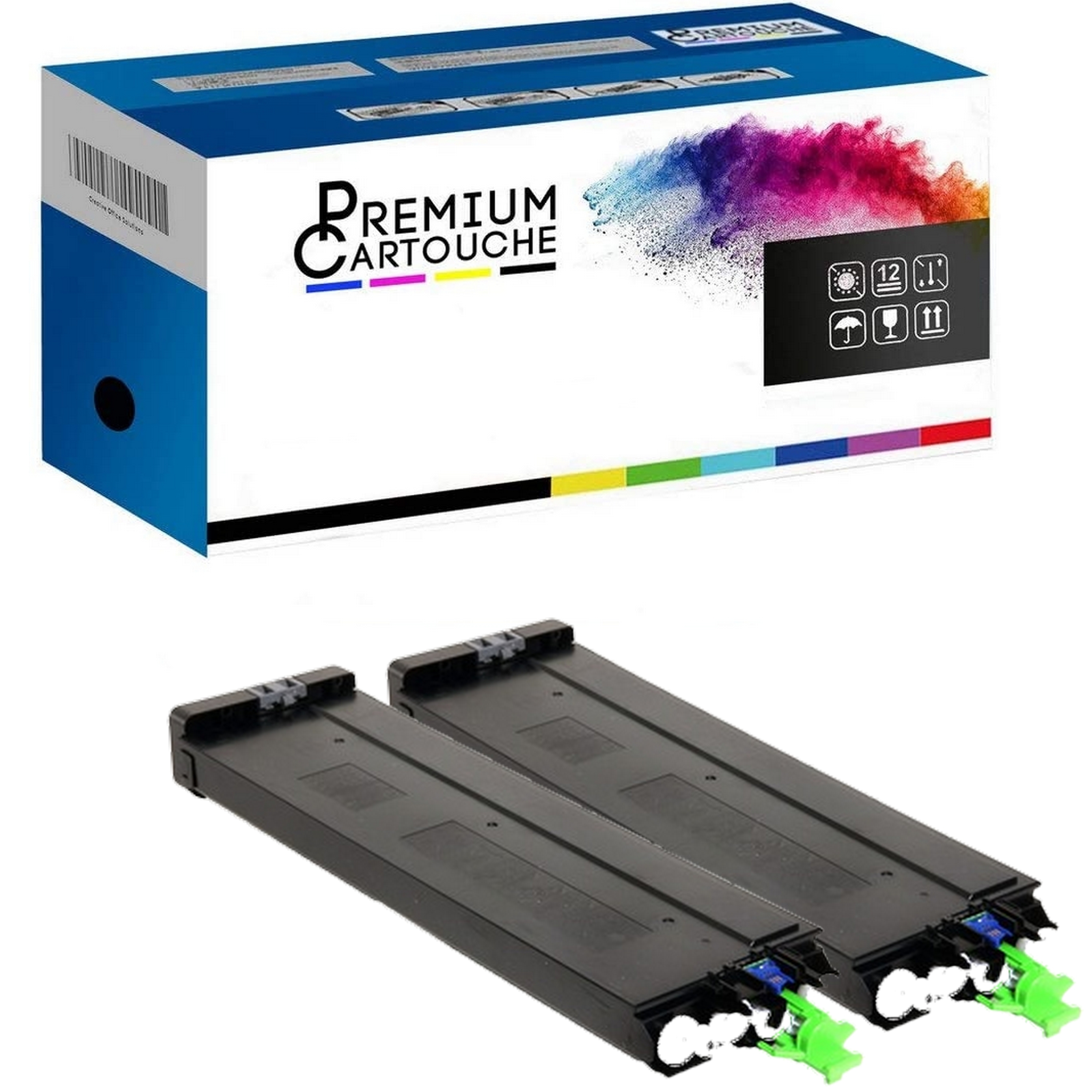 PREMIUM CARTOUCHE - x2 Toner - MX-50GTBA Noir (x2) Compatible pour ...