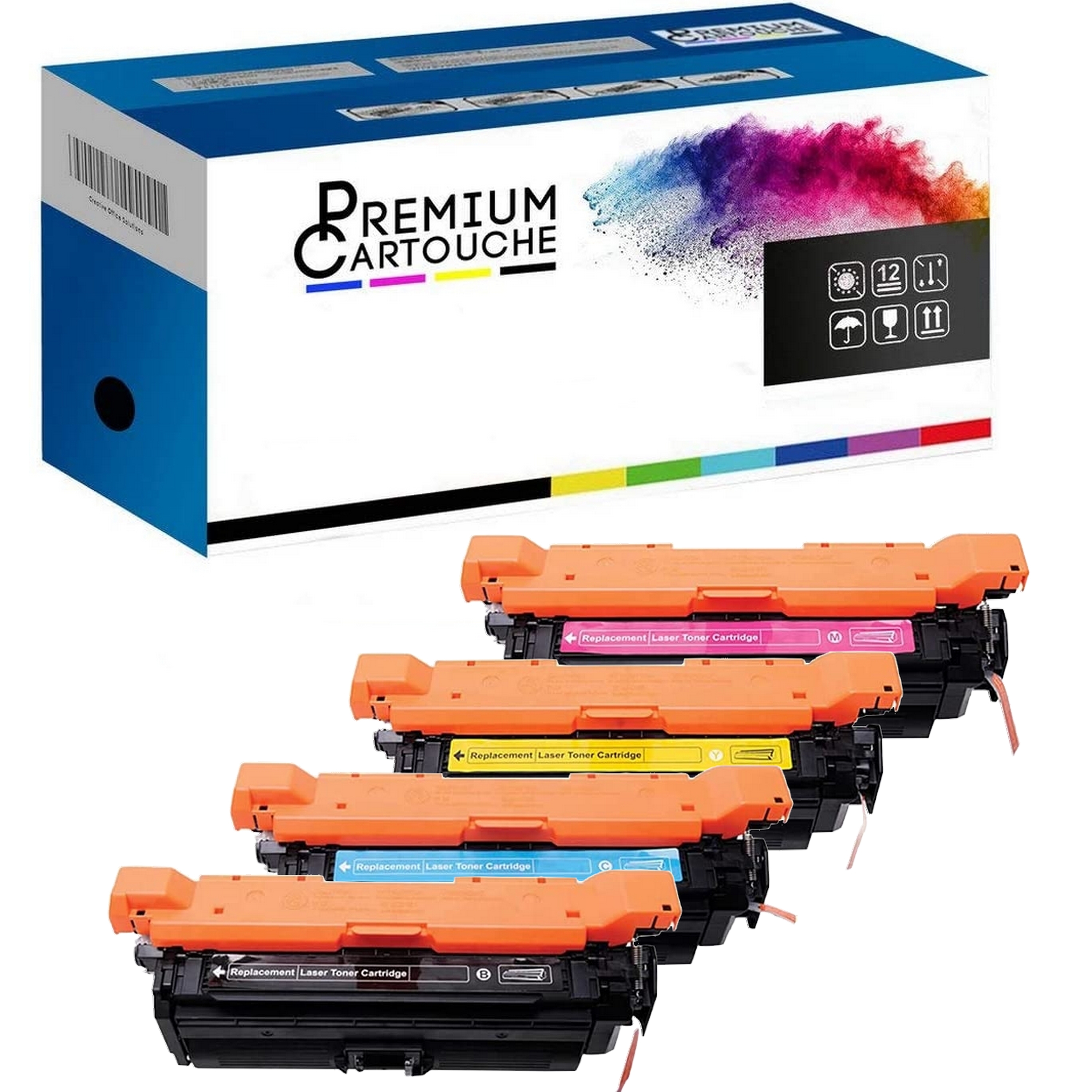PREMIUM 4 TONER CARTRIDGE - W9060MC W9061MC W9062MC W9063MC Multipack ...