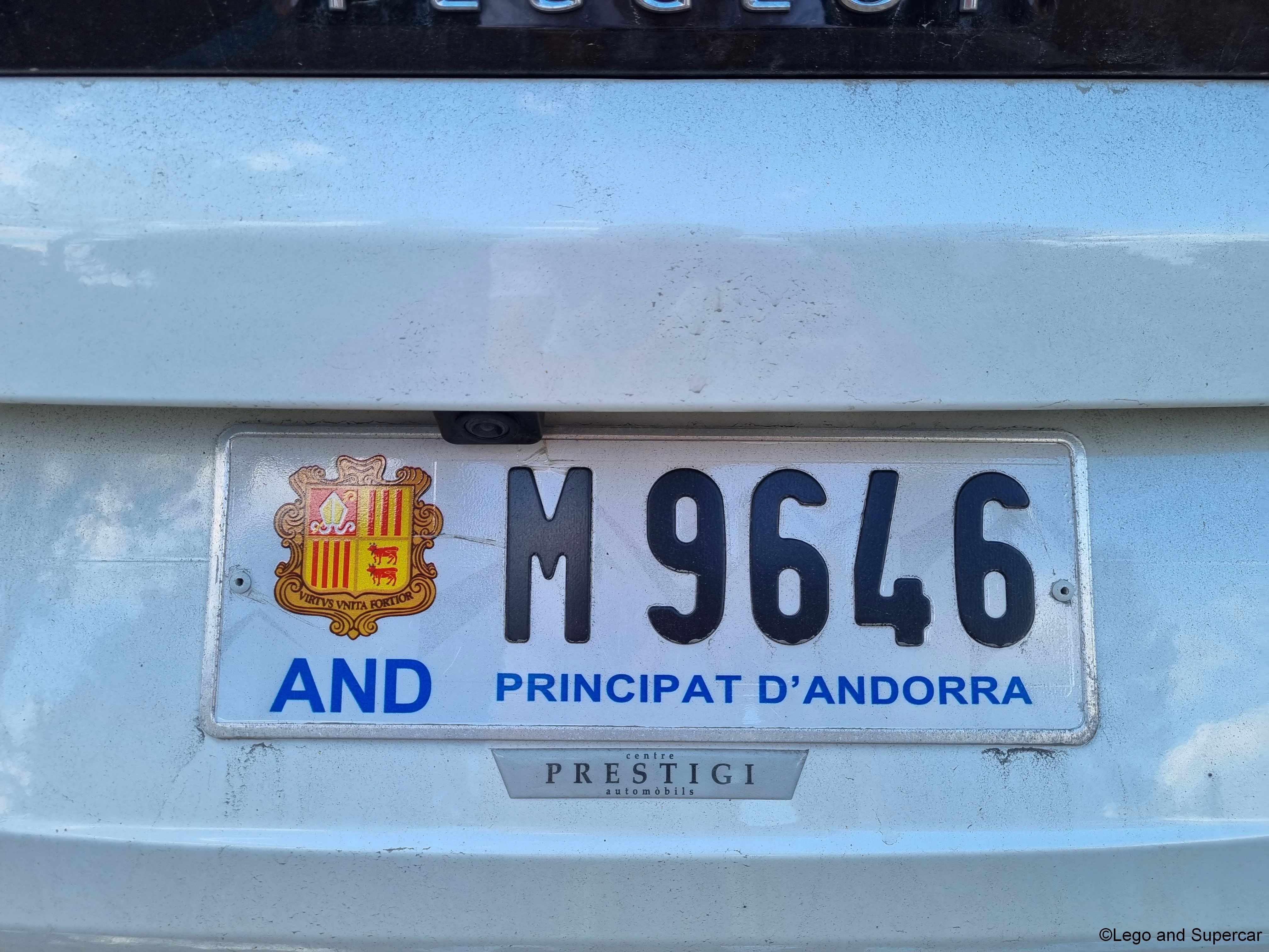 License plates of Andorra