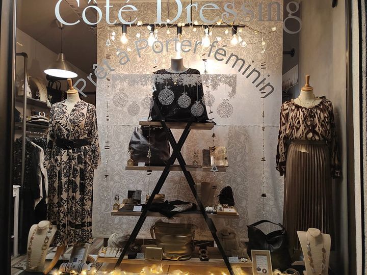 Carnets de notes : Côté-dressing Nouvelle vitrine ambiance noël