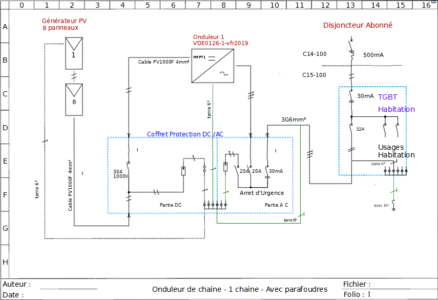 Aide schéma pour onduleur central 3kW - Forum photovoltaïque