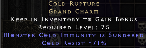 Sunder Cold 71 - 100fg Bin - Topic - d2jsp