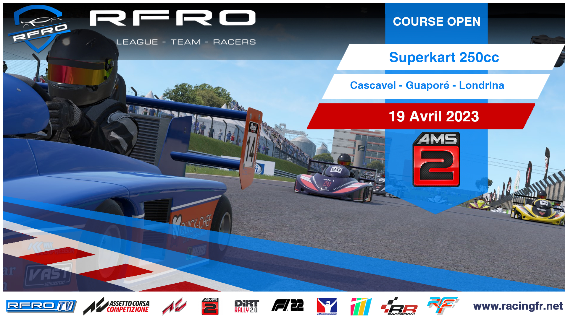 AMS2 - Soirée Superkart 250cc - racingfr.net