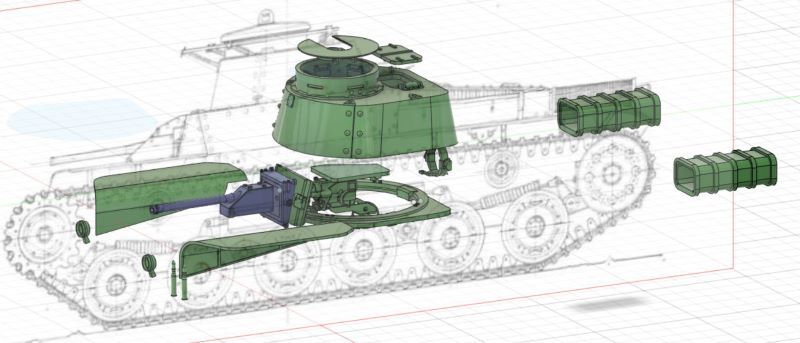 Type 97 Chi Ha converted in Shi Ki - Work in Progress - Armour ...