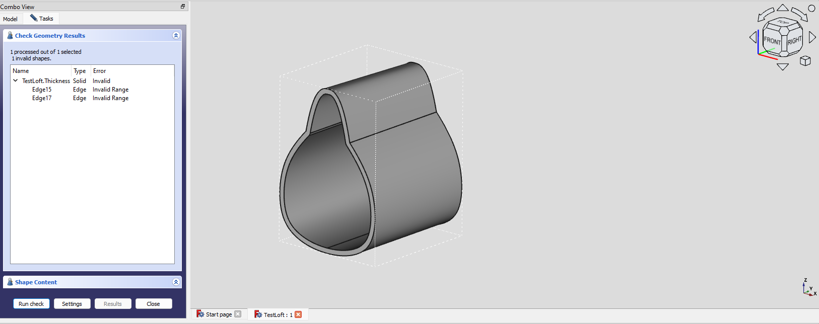 Offset filling returns an error while parts 'check geometry' working ...