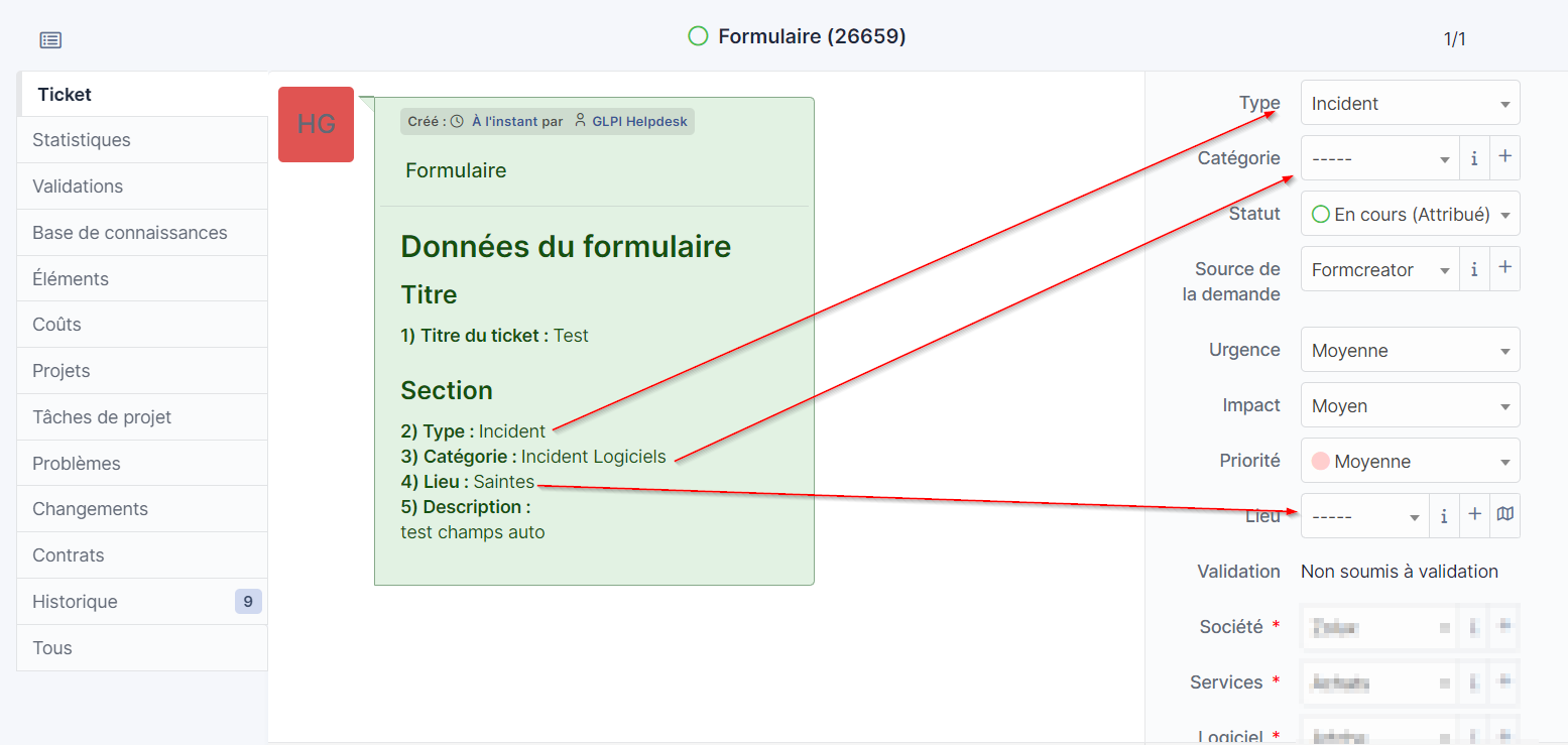 Formulaire Outlook et Création de ticket / Utilisation GLPI / Forum ...