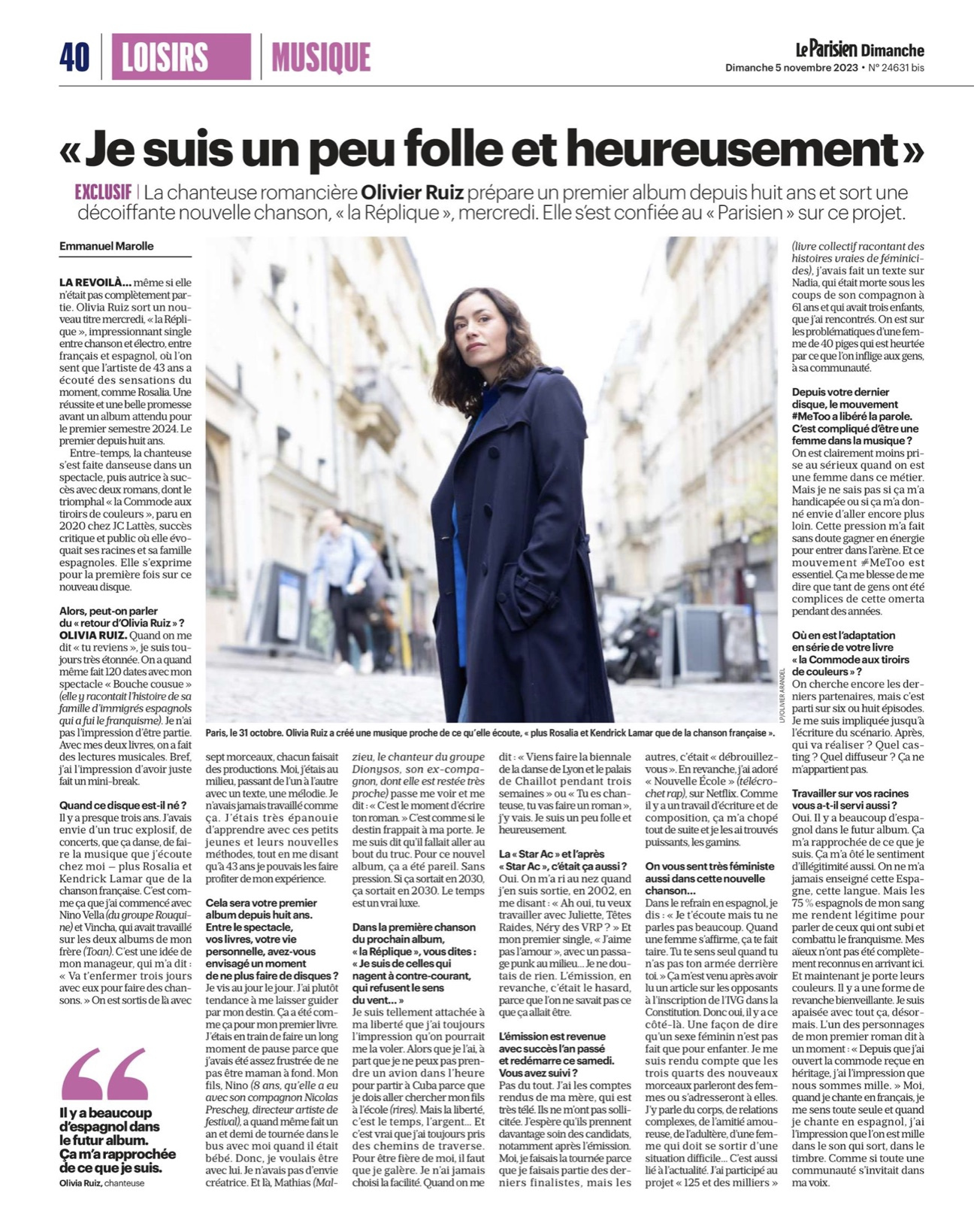 Olivia Ruiz | La Réplique - Page 2 - Chanson / Variété / Pop Française ...