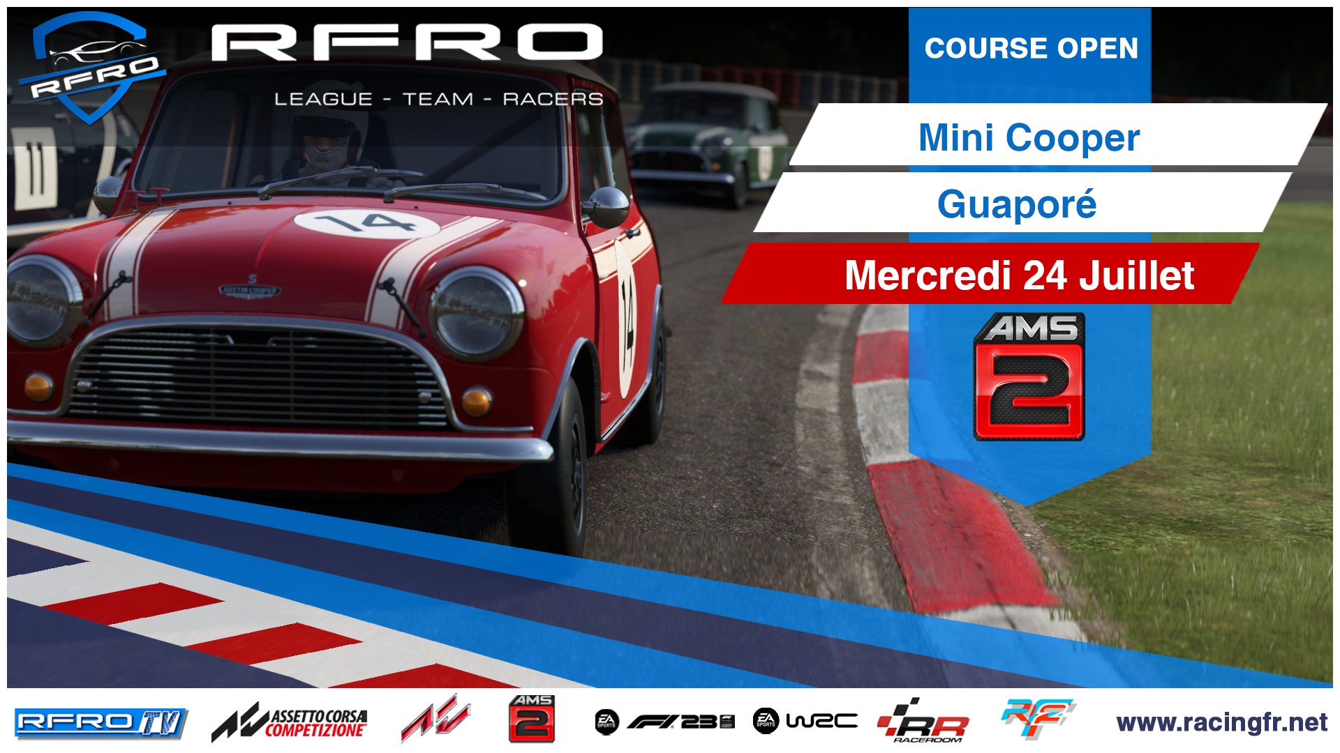 AMS2 - Summer Open (Mercredi 24 Juillet 2024, 8:00 pm – 11:00 pm) - RFRO - Parties Online ...