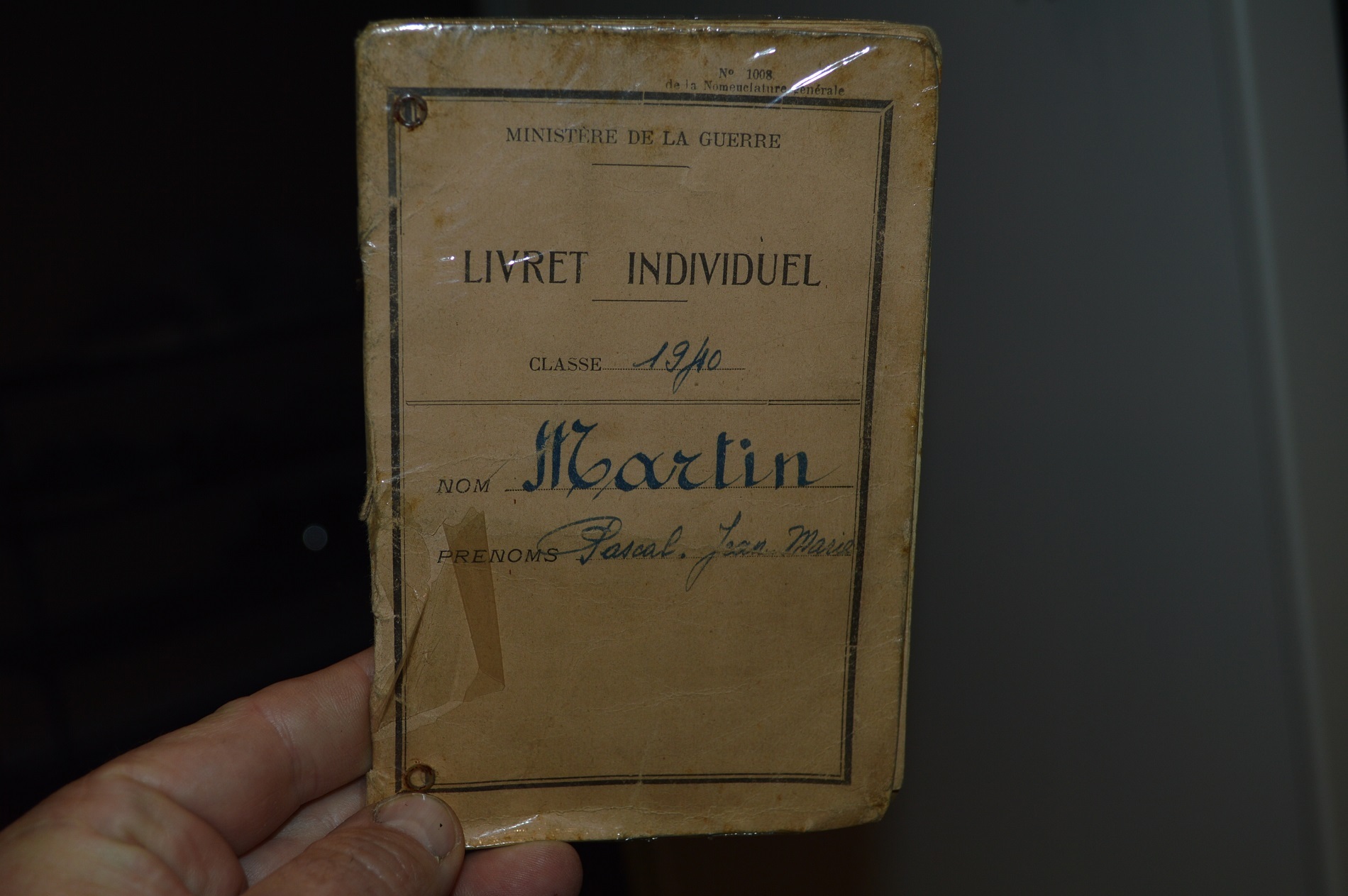 Livret individuel Pascal Martin