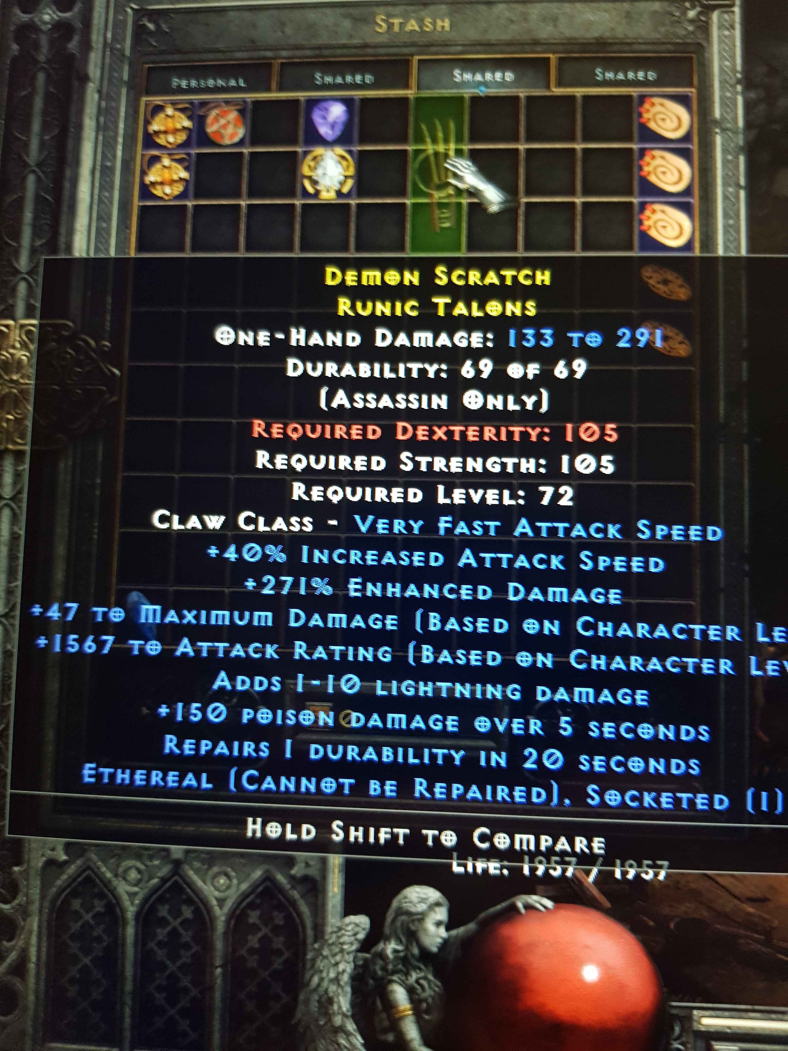Eth Rep Fools Runic Talons - Topic - d2jsp