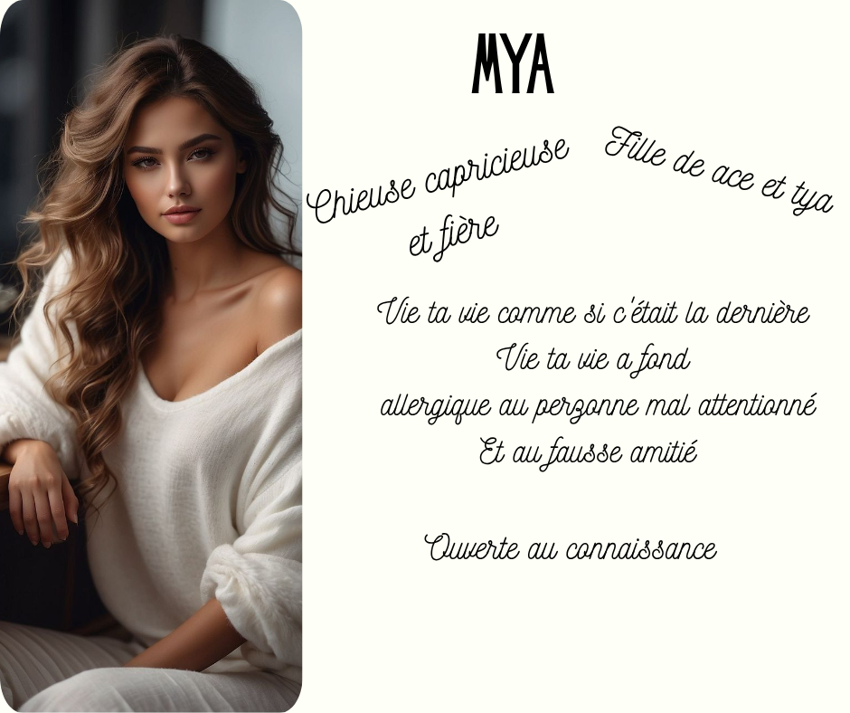 Mya ELOKA : femme de 55 ans sur cosmopoly