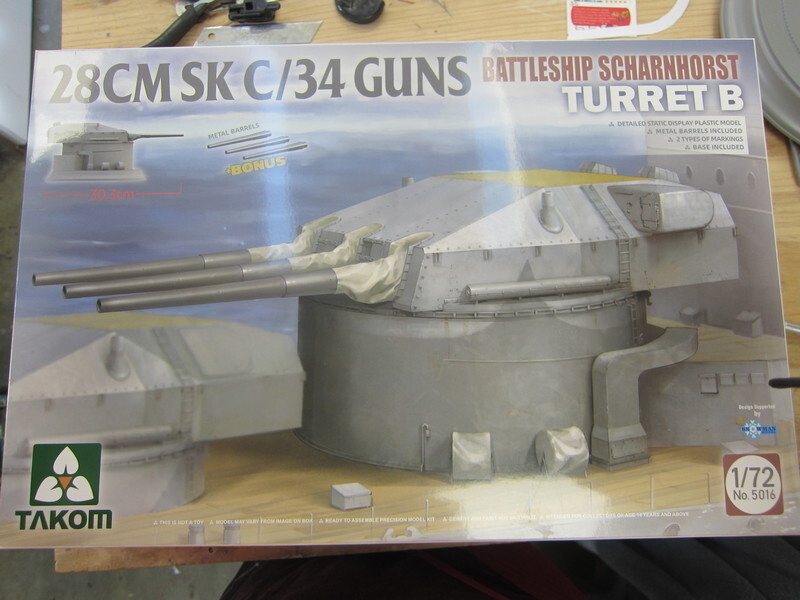 [TAKOM] Tourelle 280mm SK C/34 du croiseur de bataille SCHNARHORST1 ...
