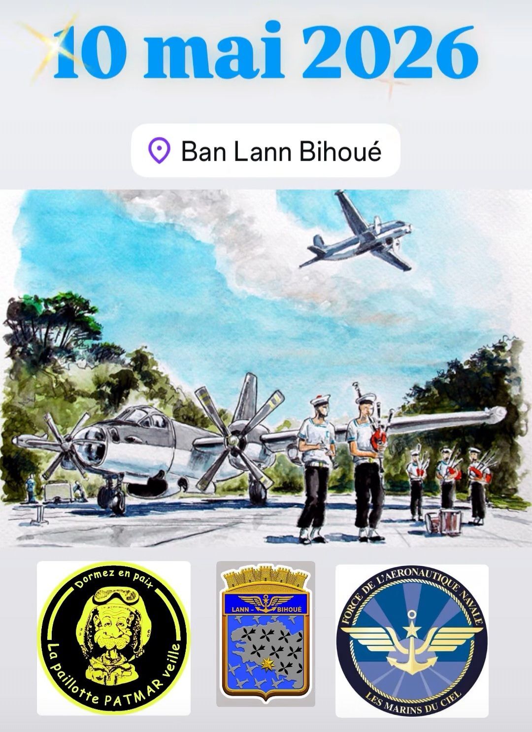 Meeting aérien des 80 ans de la BAN Lann-Bihoué le 10 mai 2026