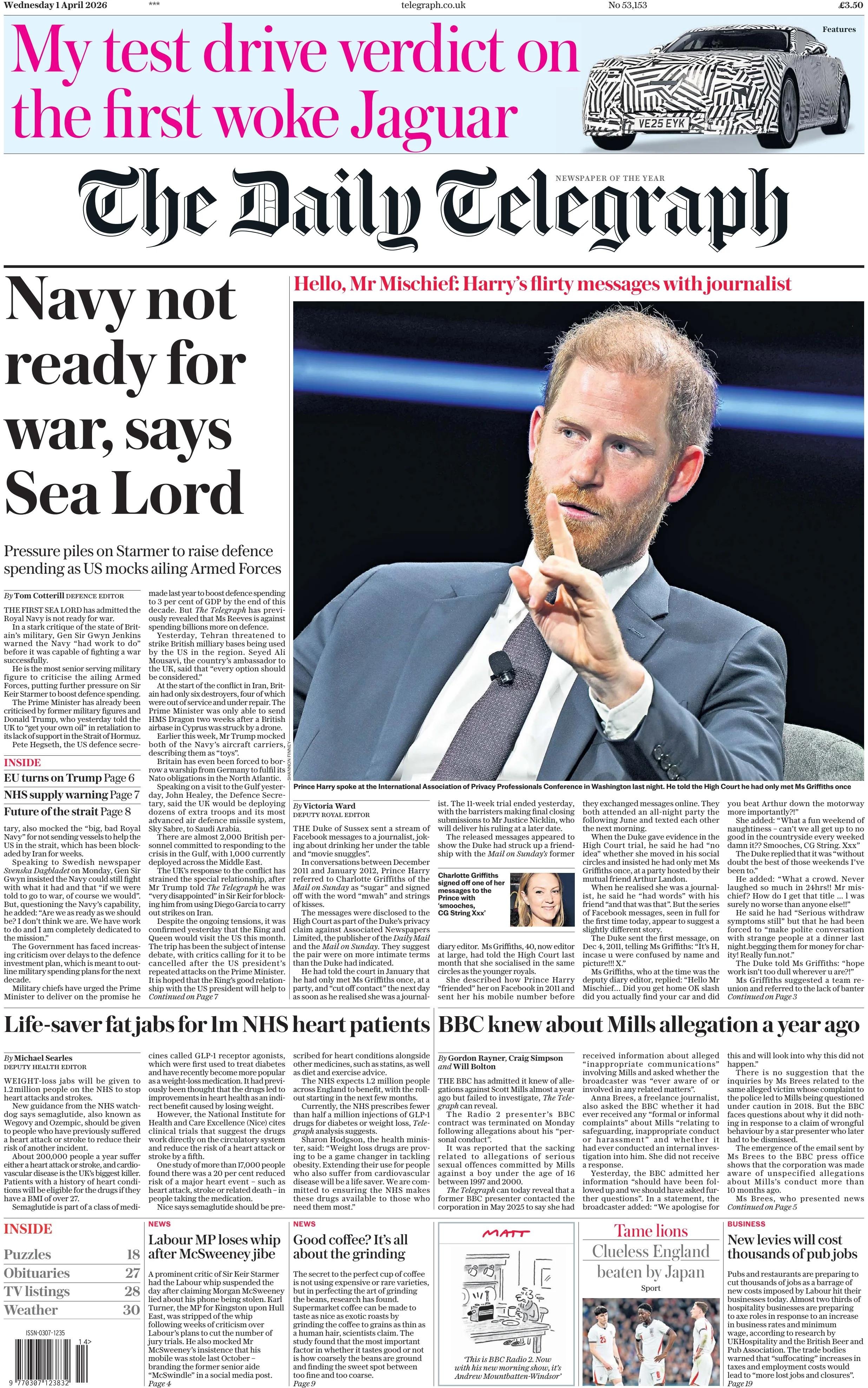 The Daily Telegraph 1 April 2026 - Scene Release